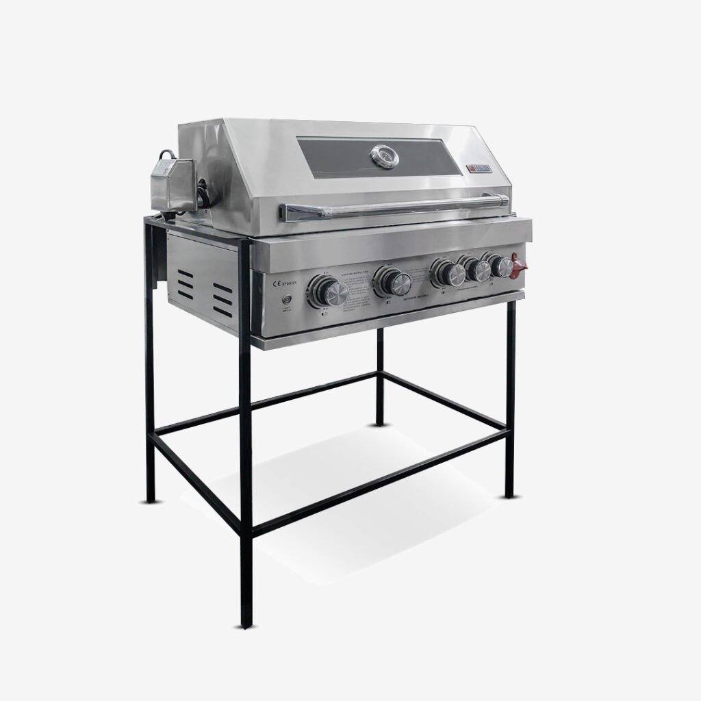 4 BURNER BUILT IN SILVER | Unique Outdoor Living