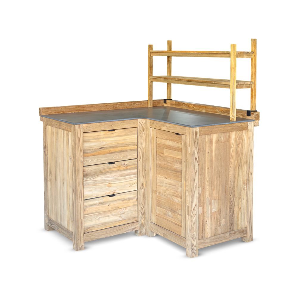 UNIQUE BBQ GRILL CORNER CABINET | Unique Outdoor Living