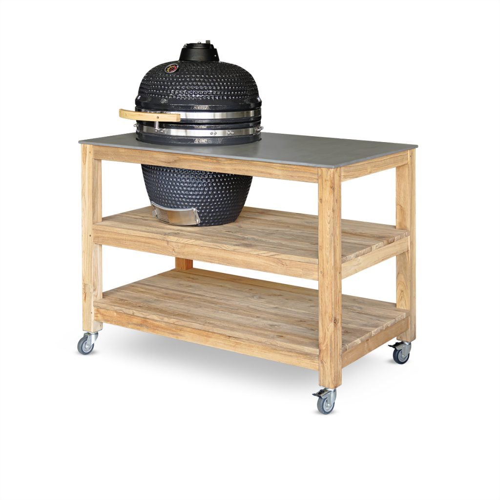 UNIQUE BBQ KAMADO TABLE ON WHEEL (GRILL NOT INCLUDE) | Unique Outdoor ...