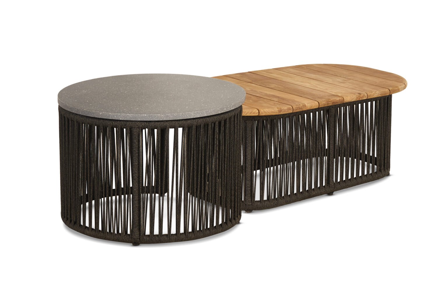 Cali Lounge Coffee Table Round Top GRC | Unique Outdoor Living